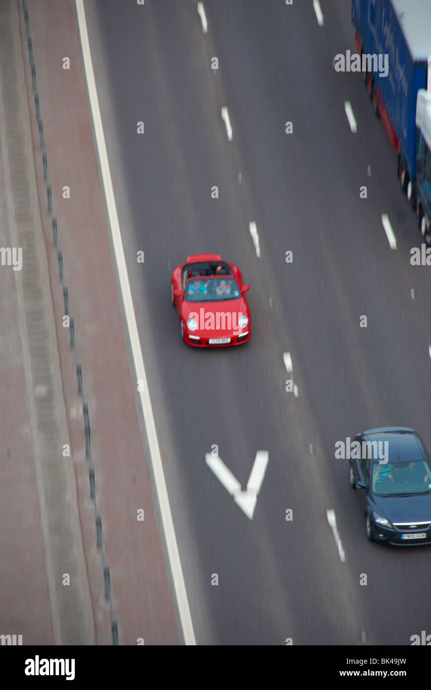 Cars on the M62 motorway Stock Photo - Alamy