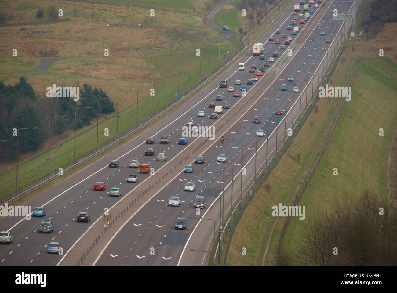 traffic on the M62 motorway Stock Photo - Alamy