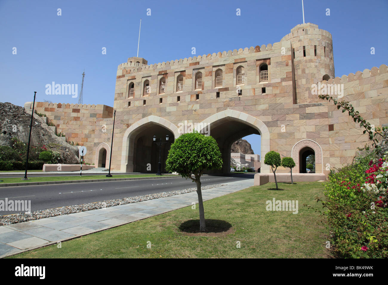 building, Fortified Gates to the old city of Muscat Sultanate of Oman ...