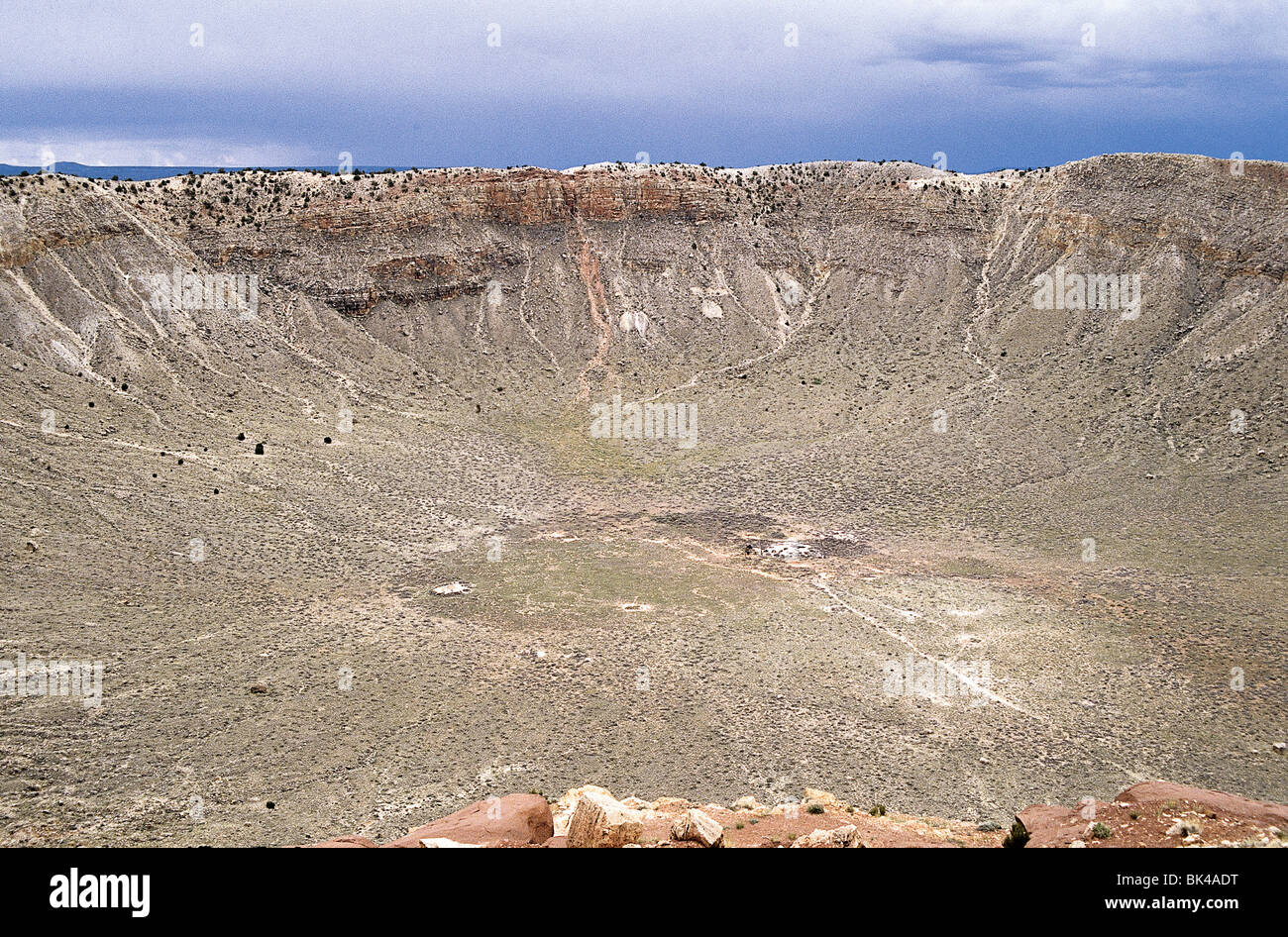 The Barringer Meteor Crater near Winslow, Arizona Stock Photo - Alamy