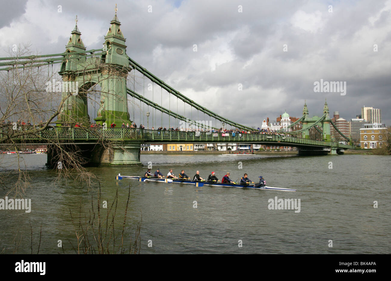 Rowing Teams in the Head of the River Race on the River Thames at ...