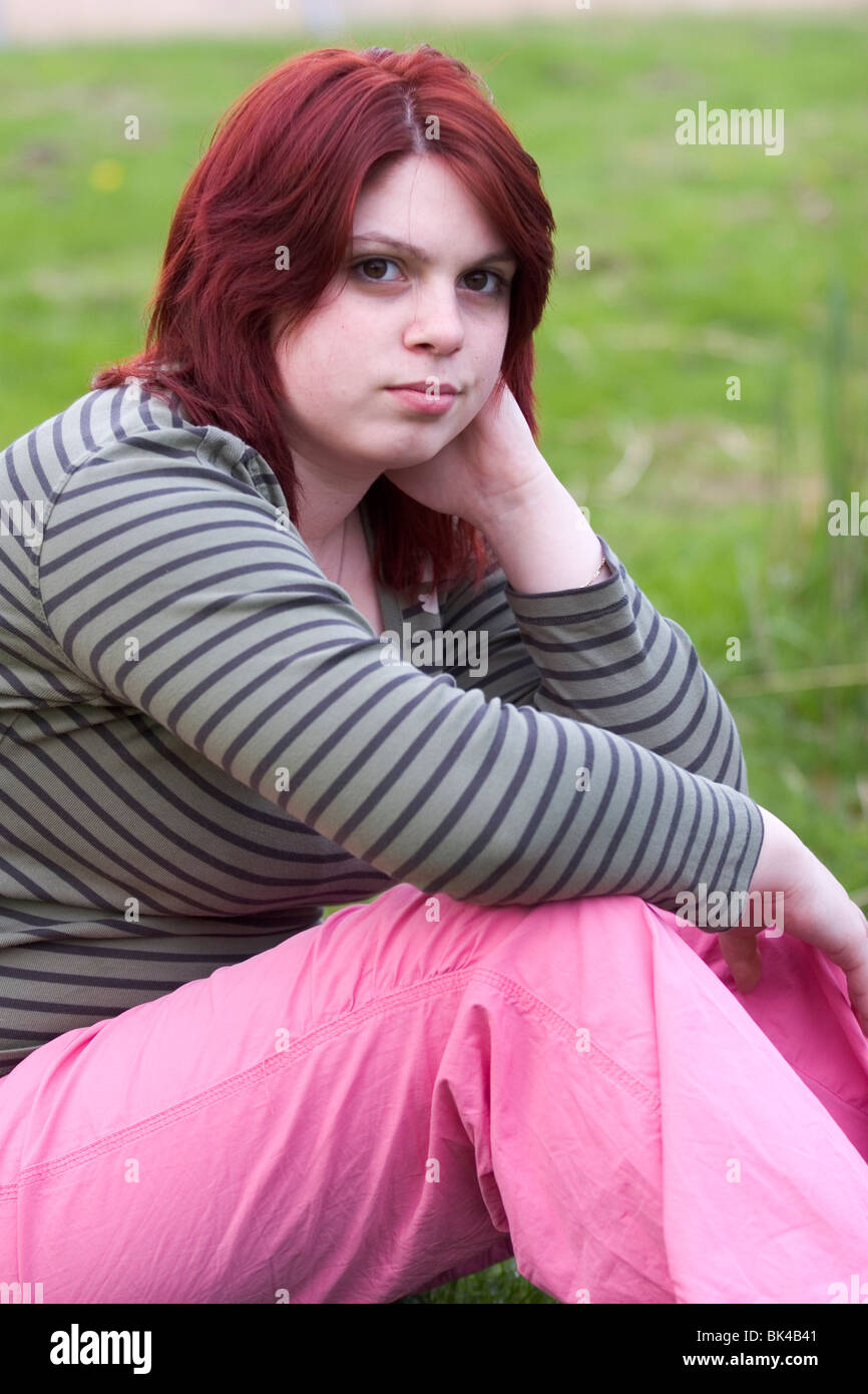 Obese student alone hi-res stock photography and images - Alamy