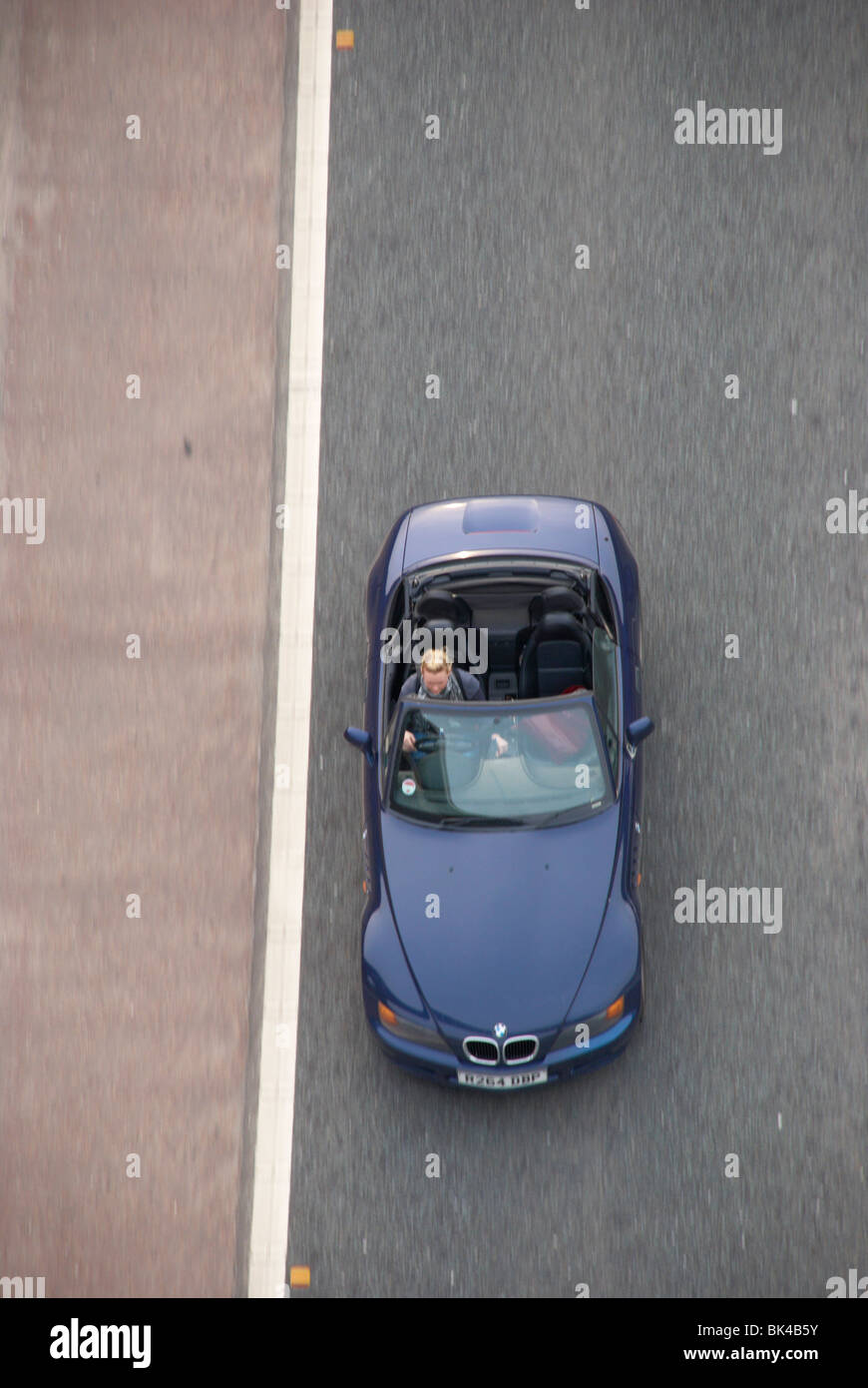 Car on the M62 motorway Stock Photo - Alamy