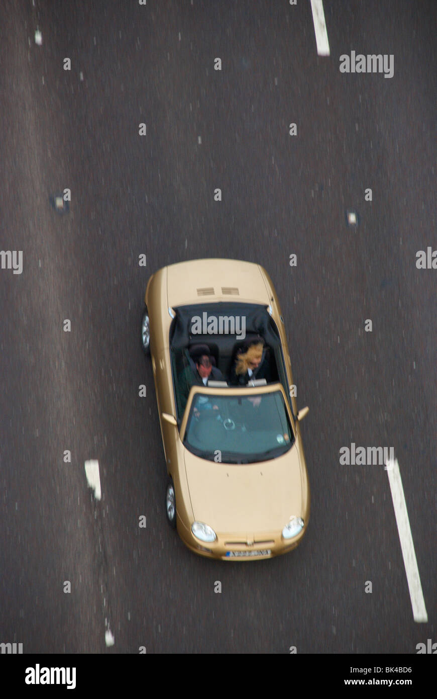 Car on the M62 motorway Stock Photo - Alamy