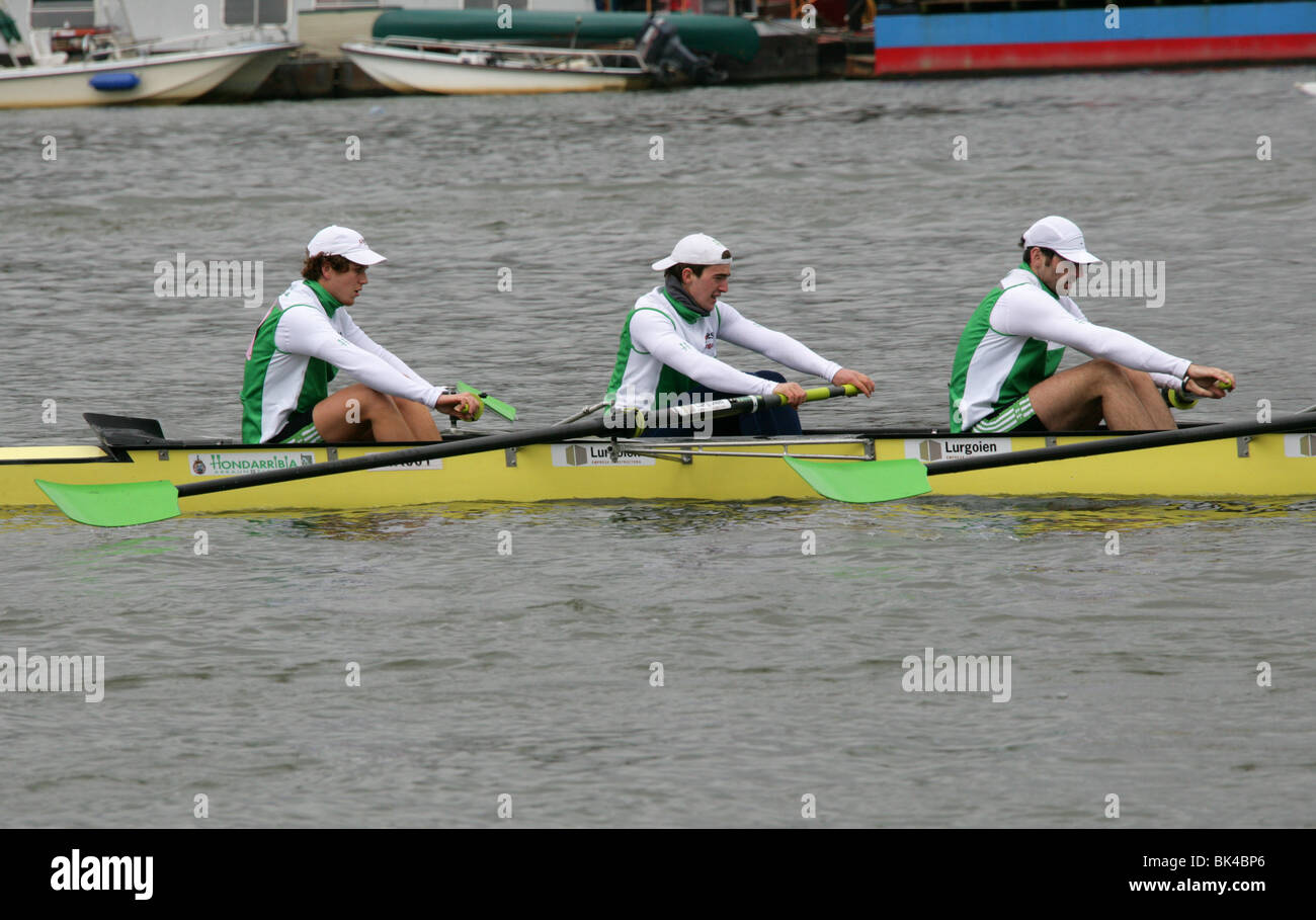 Three of the Hondarribia AE (Spain) Rowing Team in the Head of the ...