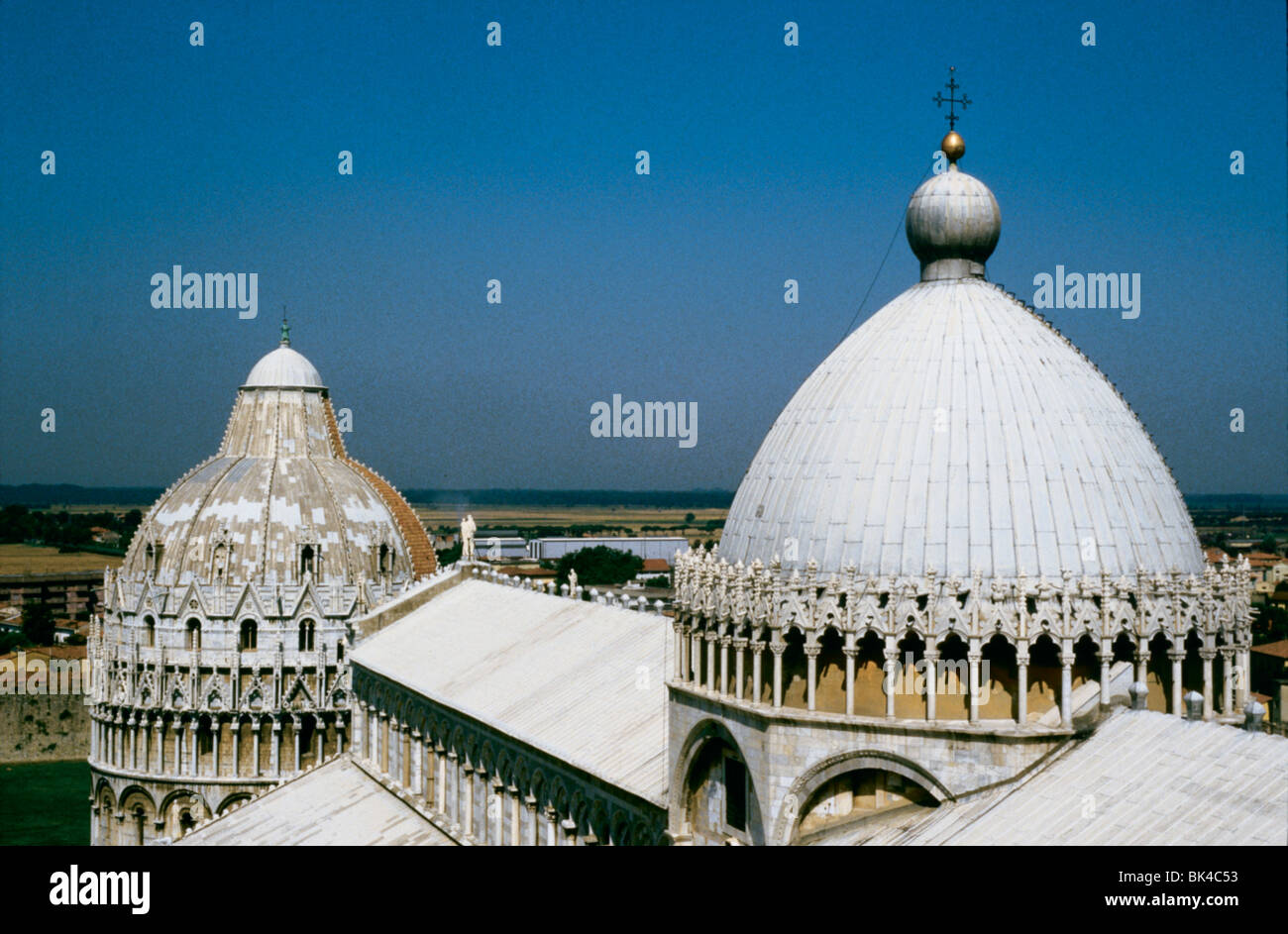 Domes of the Cathedral and Baptistery in Pisa, Italy Stock Photo - Alamy