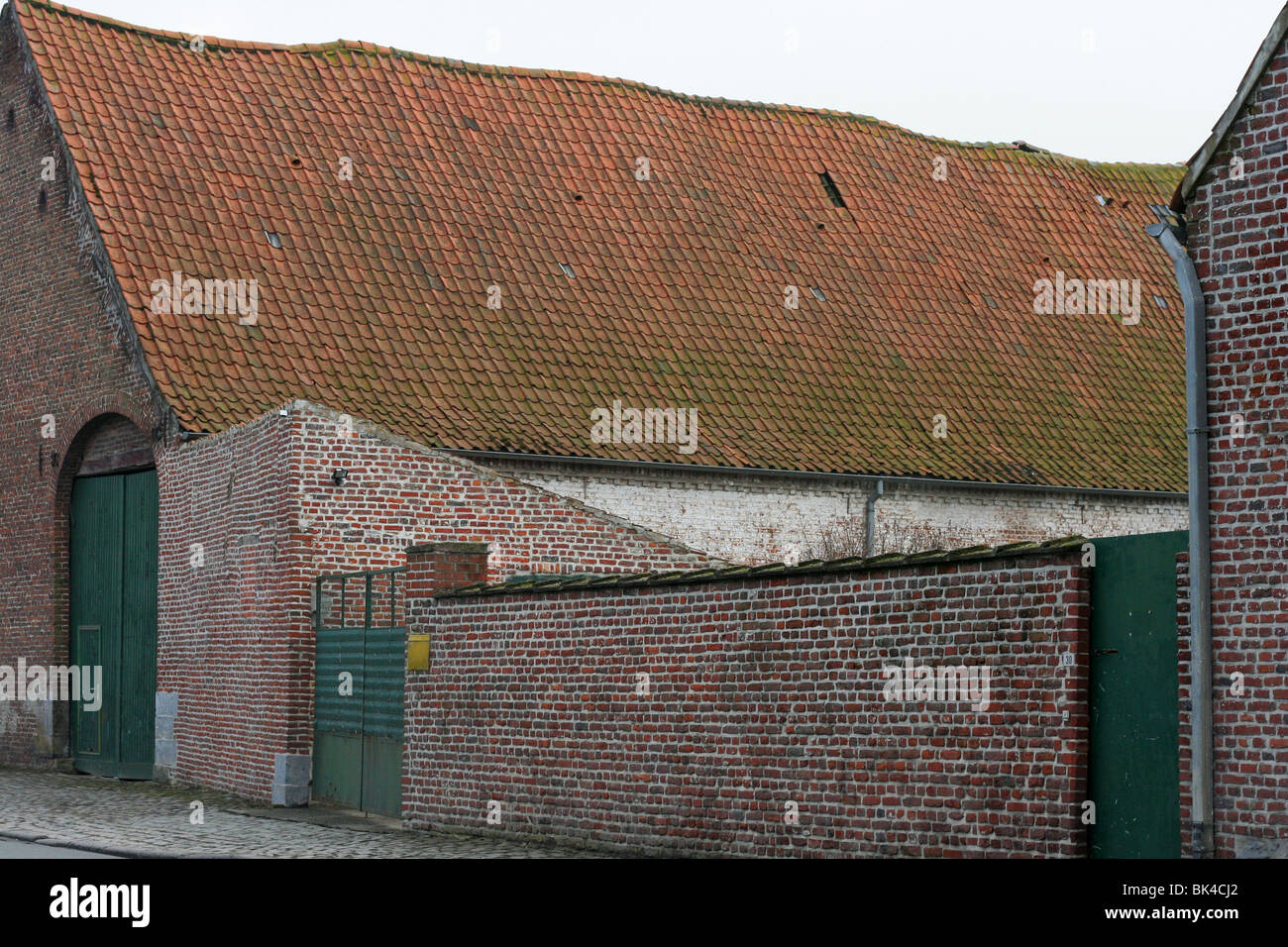 Belgian architecture in the rural area of Turpes, Belgium Stock Photo ...