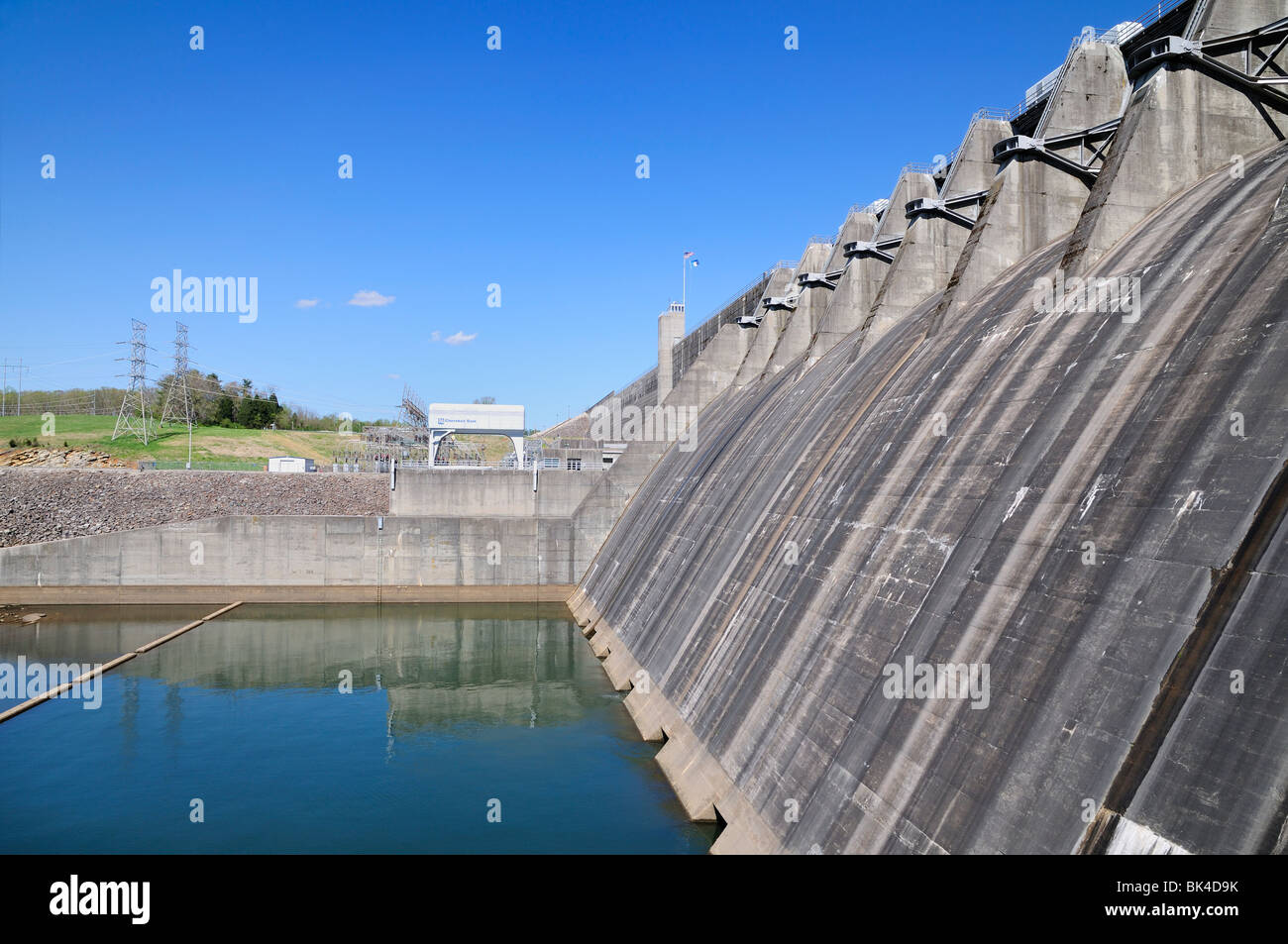 Cherokee Dam in Jefferson County Tennessee USA. Hydroelectric power ...
