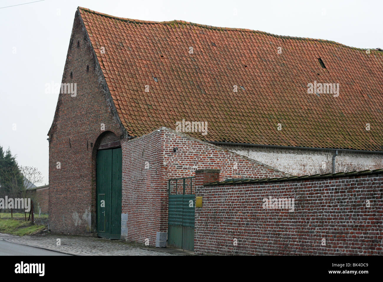 Belgian architecture in the rural area of Turpes, Belgium Stock Photo ...
