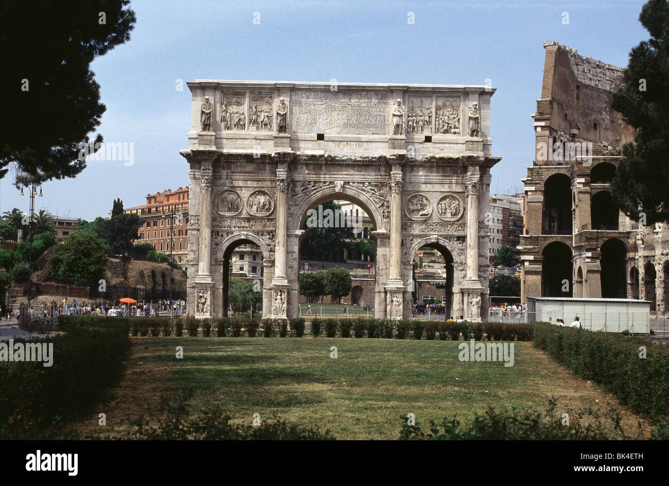 Arch of Constantine, Rome Stock Photo - Alamy