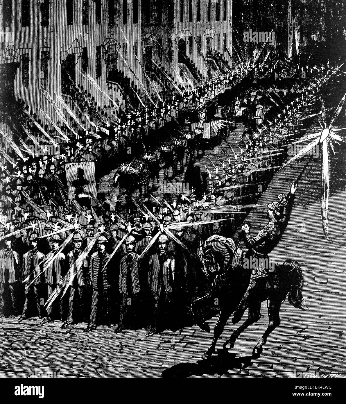 Electric torchlight procession hi-res stock photography and images - Alamy