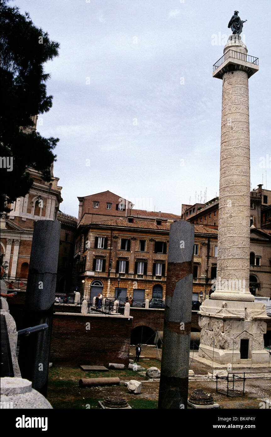 Trajan's Column, Rome, Italy Stock Photo - Alamy