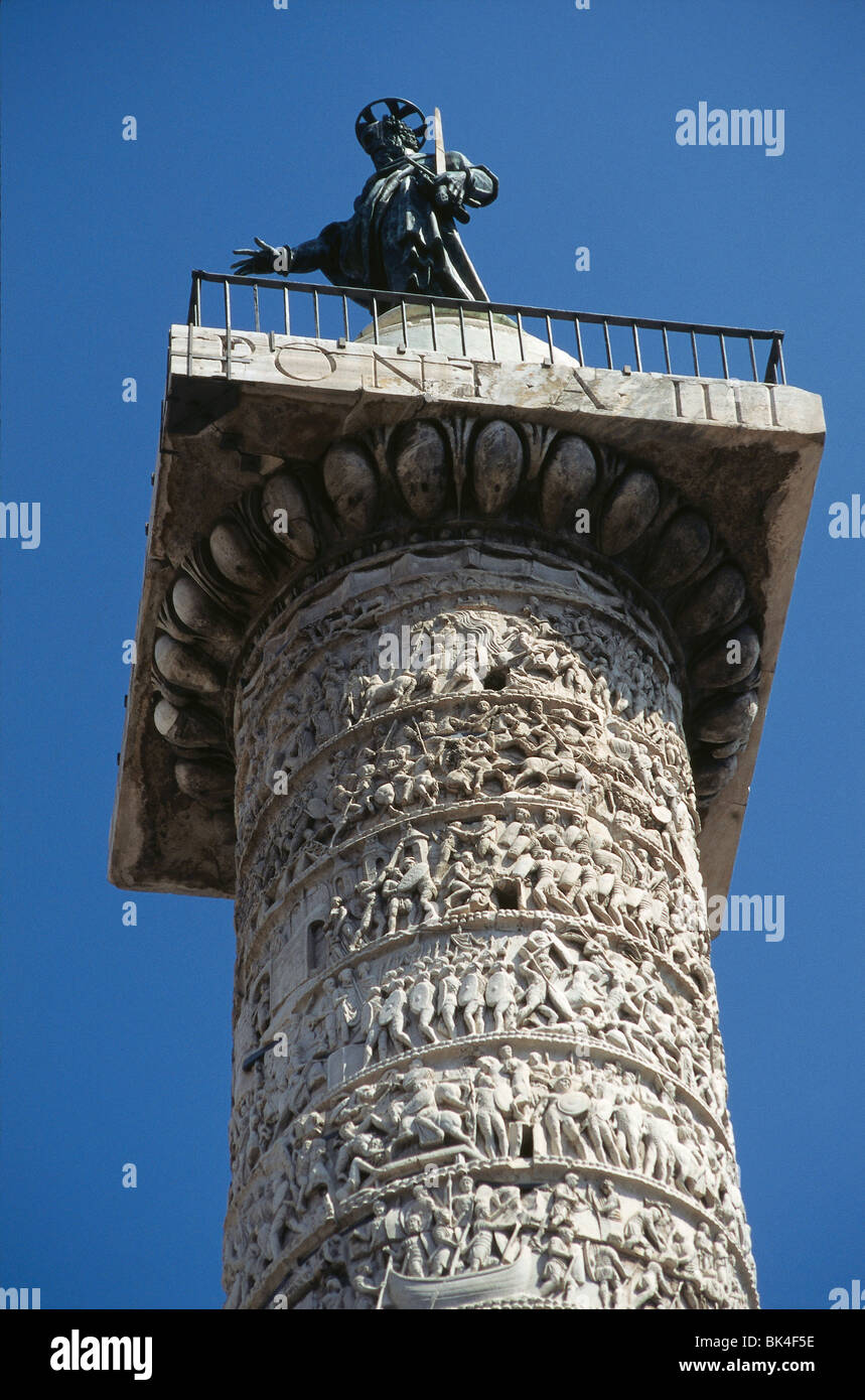Relief on the column of marcus aurelius hi-res stock photography and ...