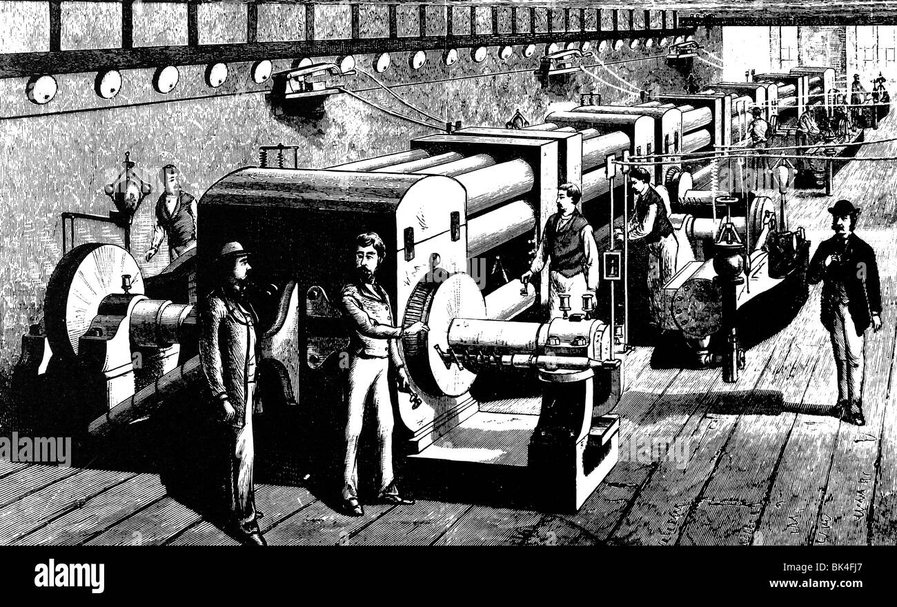 Edison s electric lightning station hi-res stock photography and images ...