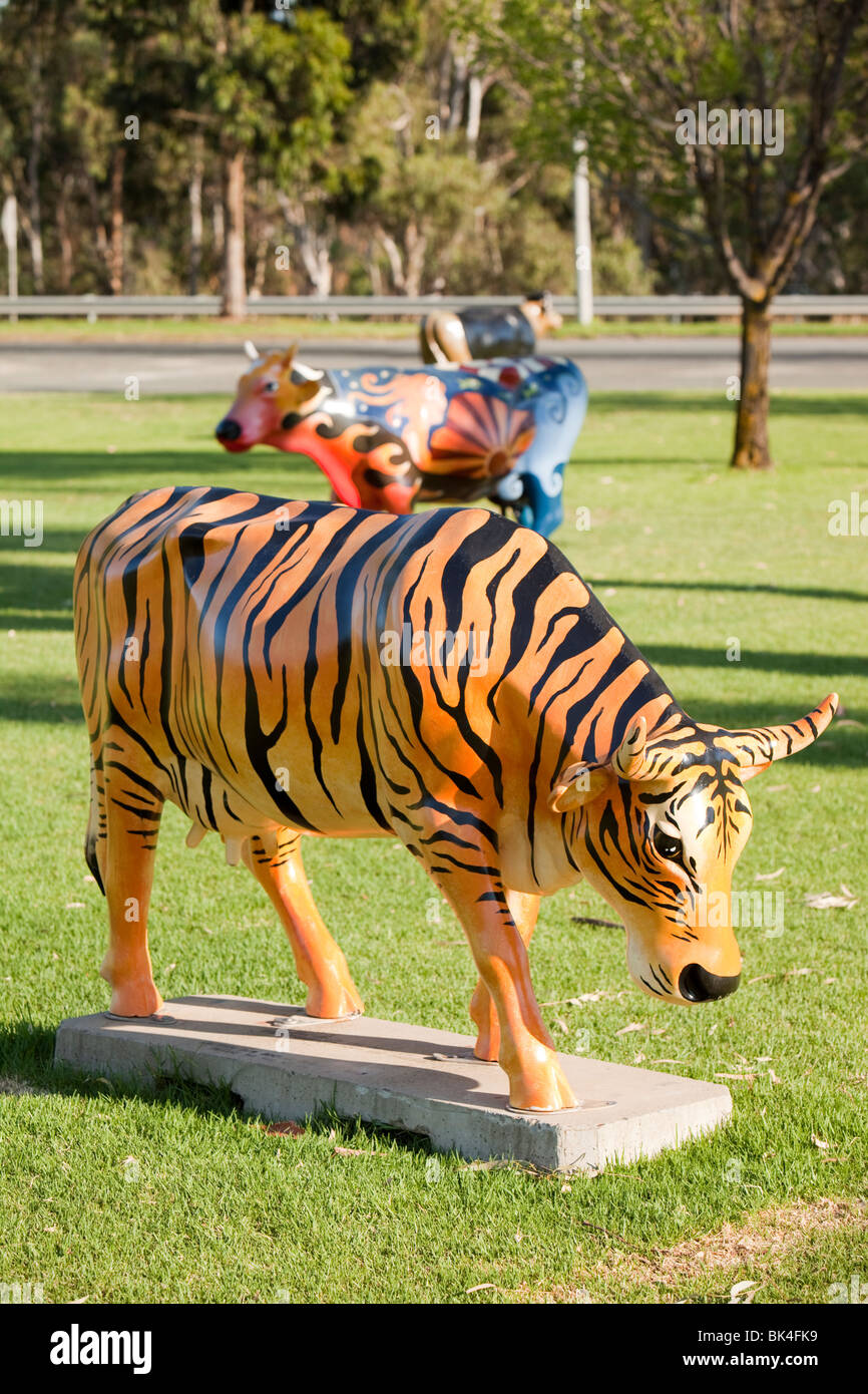 Cows as part of the Moooving Art project to promote Shepperton as the ...