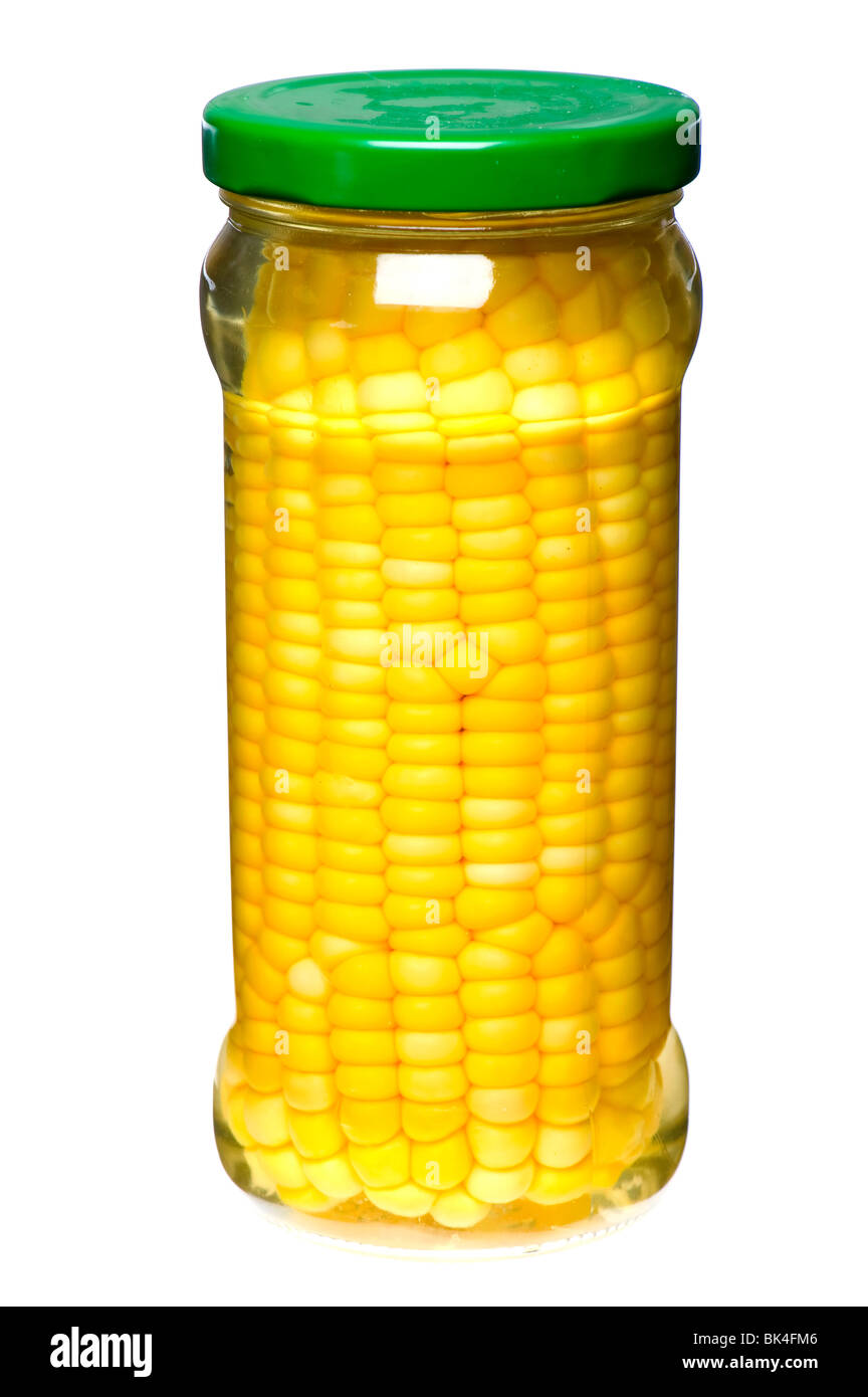 object on white - food pot with corn Stock Photo - Alamy