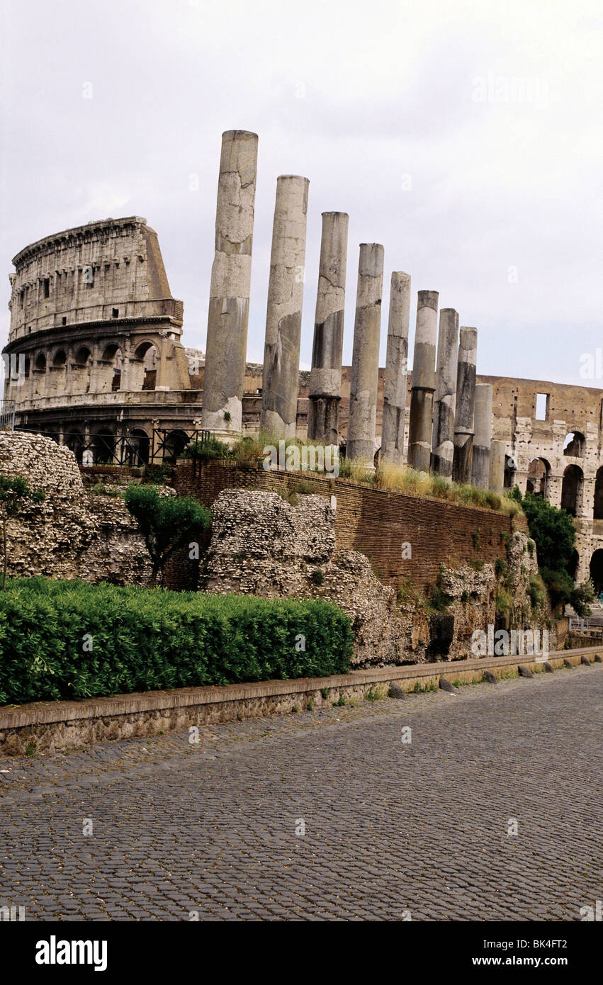 Foundation wall of the Temple of Venus Genetrix in opus caementicum and ...