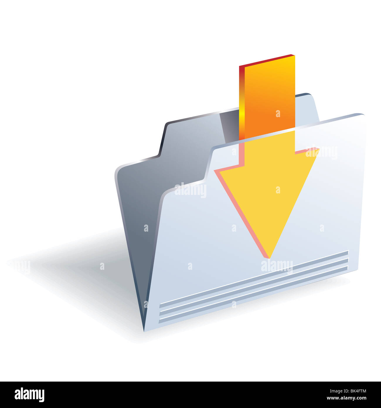 3d internet glossy button icon navigation folder Stock Photo - Alamy