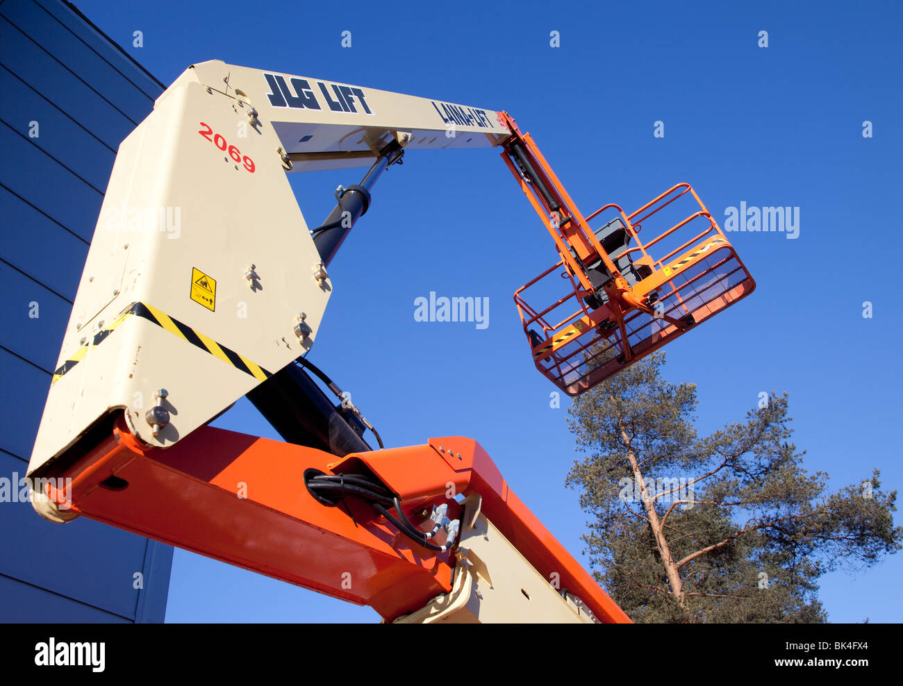 hydraladder boom and working platform , Finland Stock Photo - Alamy