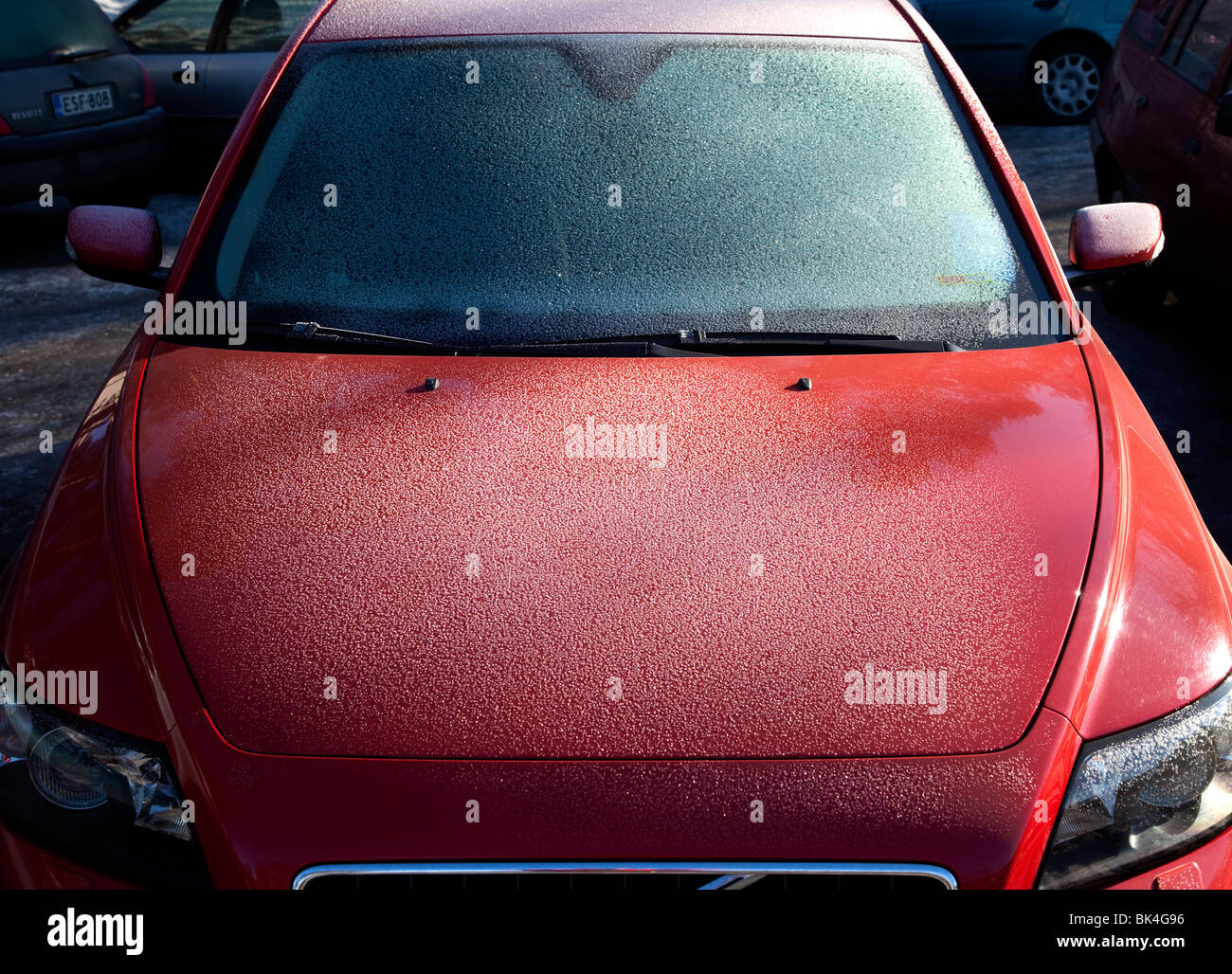 Frosty car hood hi-res stock photography and images - Alamy