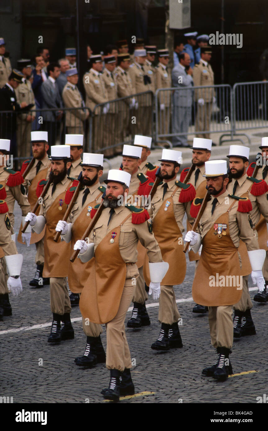 French Foreign Legion wearing the Sappers ("pionniers") uniform in the ...