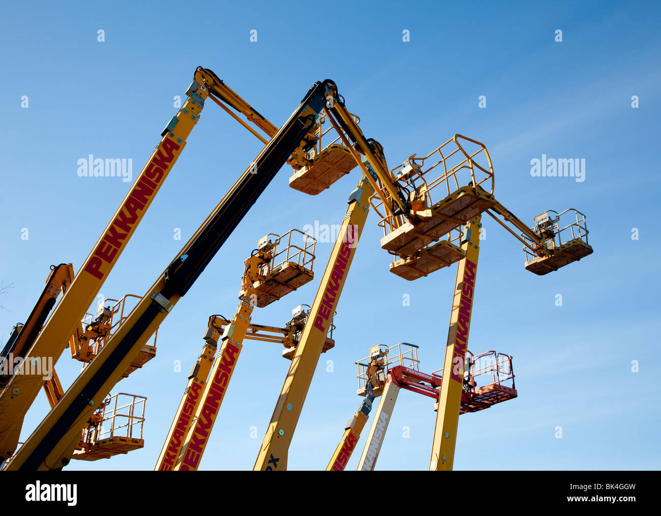 Hydraladder articulating mast hydraulic high tall long hi-res stock ...