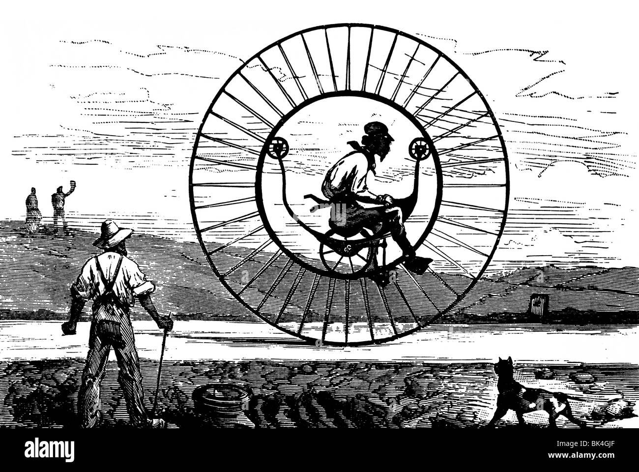 American wheel Black and White Stock Photos & Images - Alamy