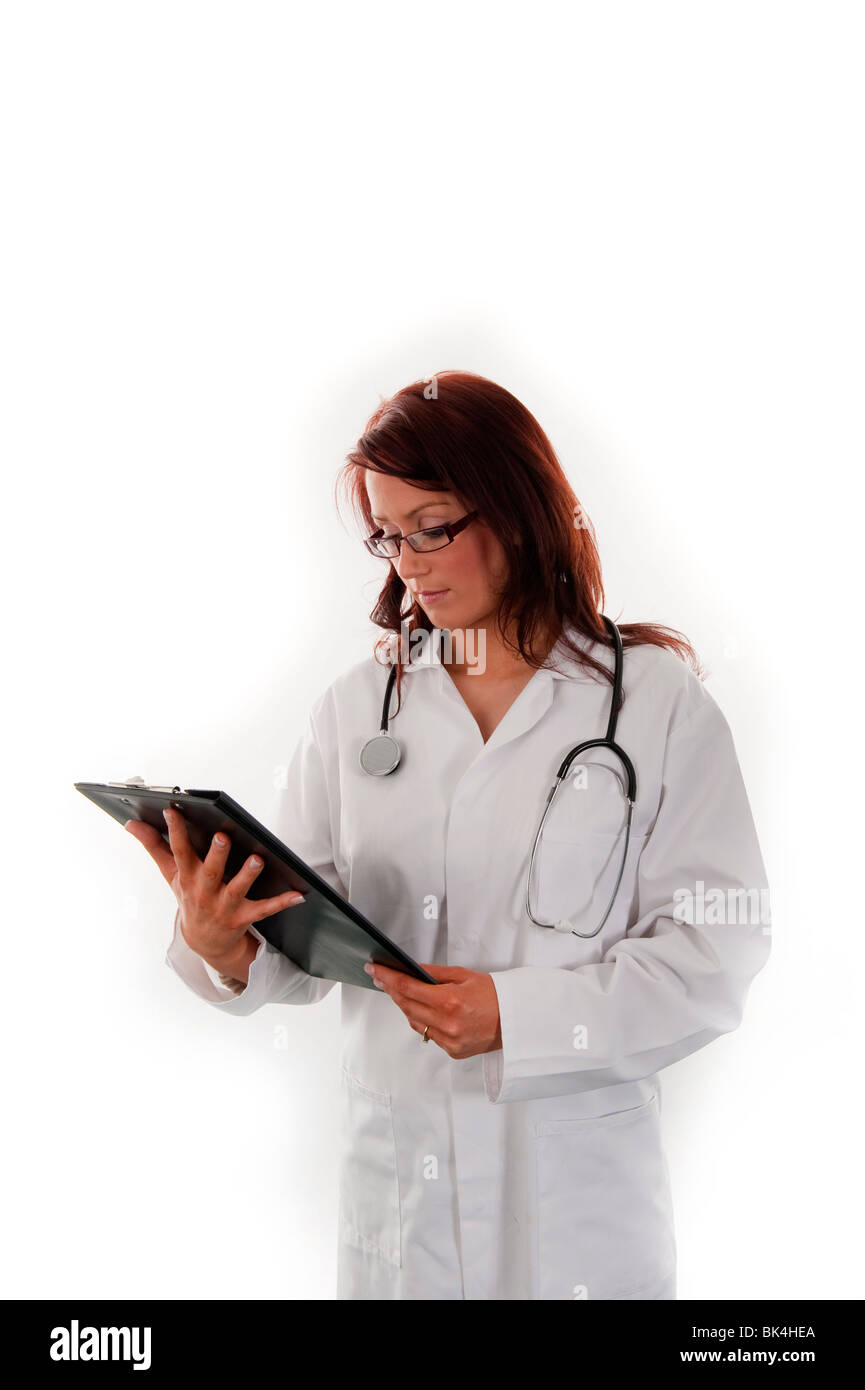 Female hospital Senior House Officer FULLY MODEL RELEASED Stock Photo ...