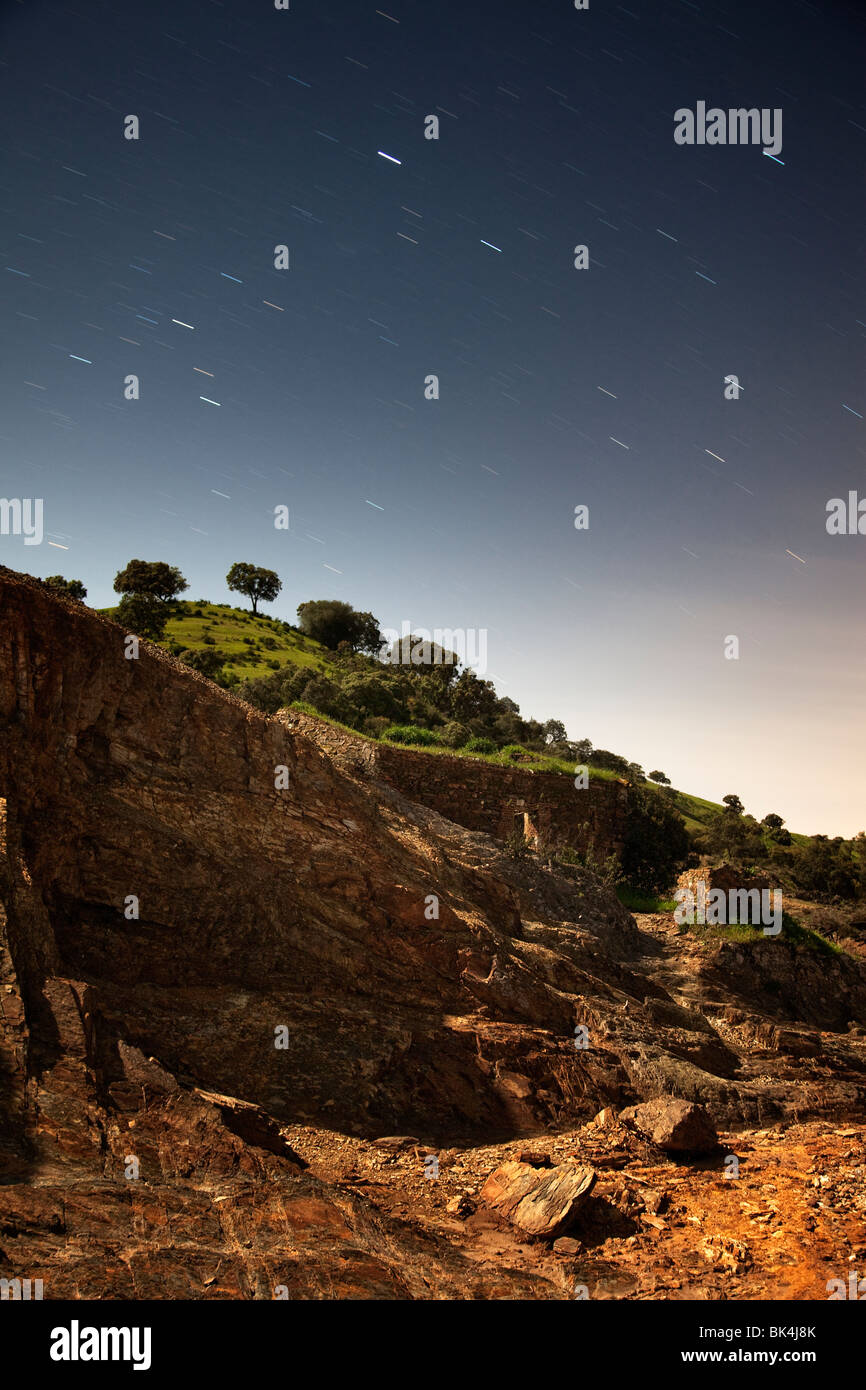 Contrast colors in the meadow of Rio Tinto Stock Photo - Alamy