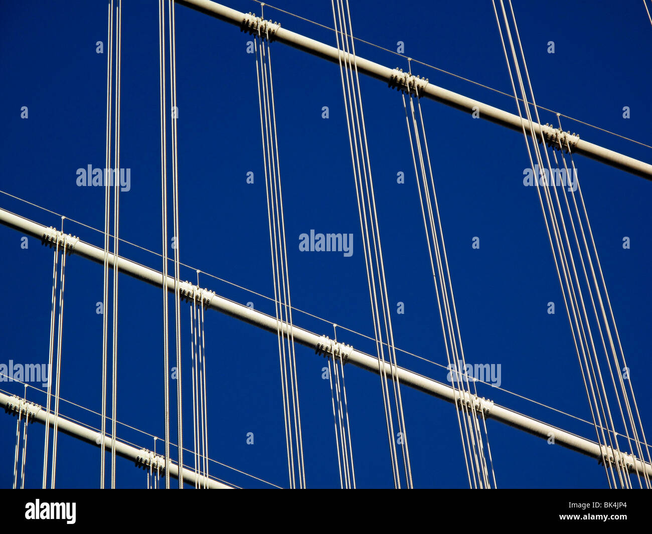 Manhattan Bridge cables New York City Stock Photo - Alamy