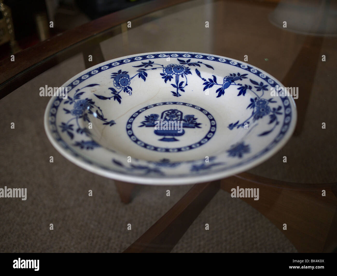 Antique Delft plate.UK Stock Photo - Alamy