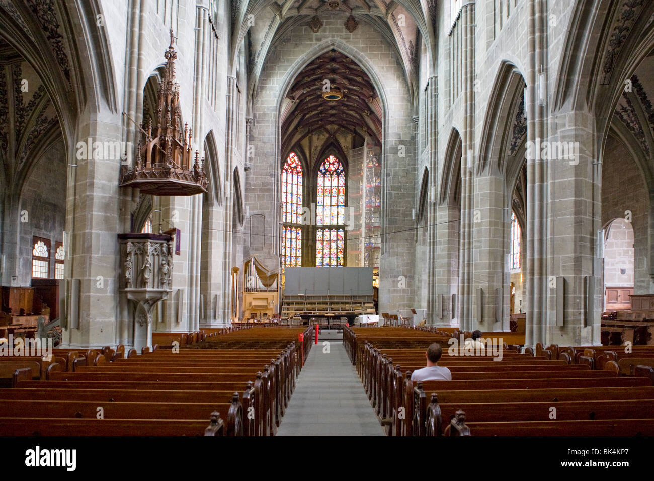 Inside the Bern Munster cathedral in Bern Switzerland Stock Photo - Alamy