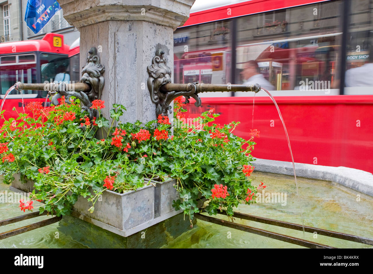 A water fountain in downtown Bern Switzerland Stock Photo - Alamy