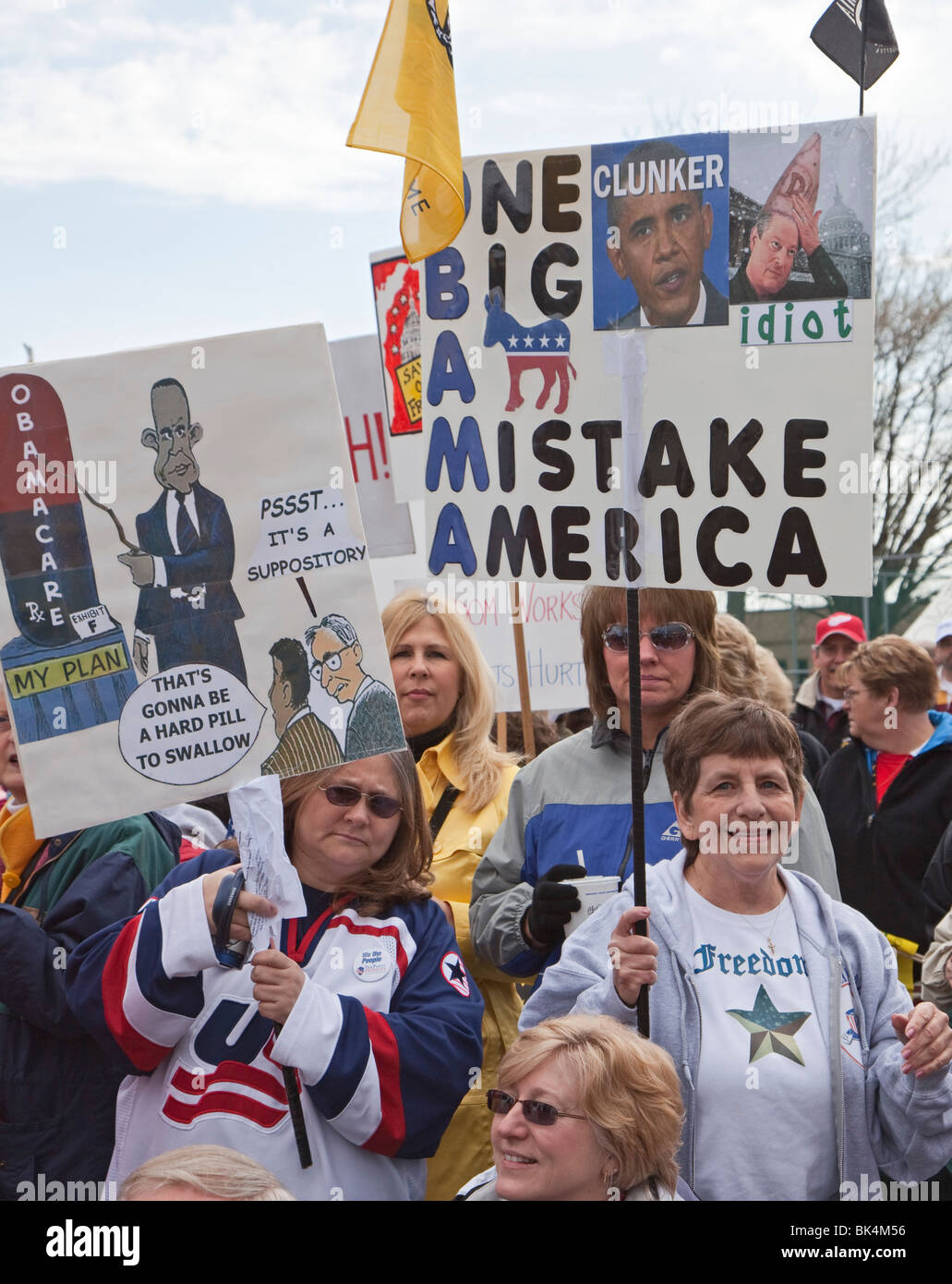 A Tea Party Express rally in suburban Detroit Stock Photo - Alamy