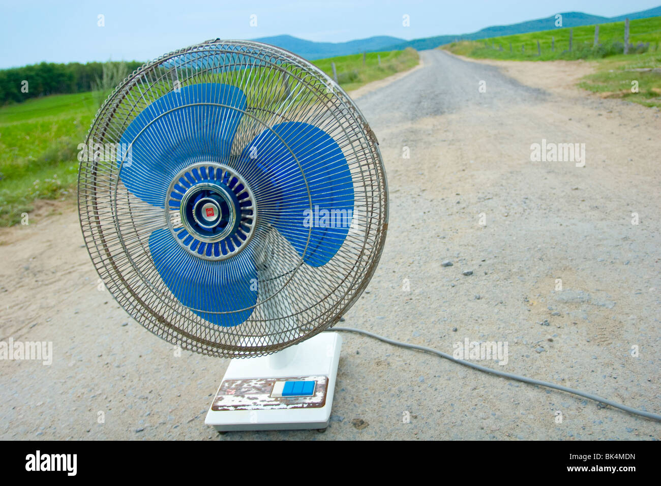 Old fashioned fan on a rural road Stock Photo - Alamy
