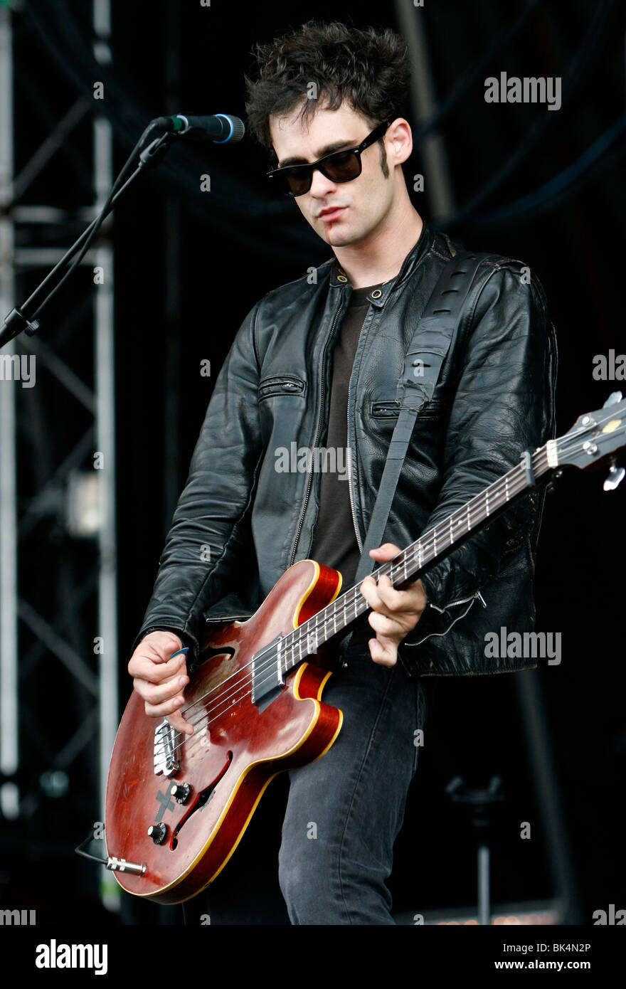 Robert Been of Black Rebel Motorcycle Club performs during a concert ...