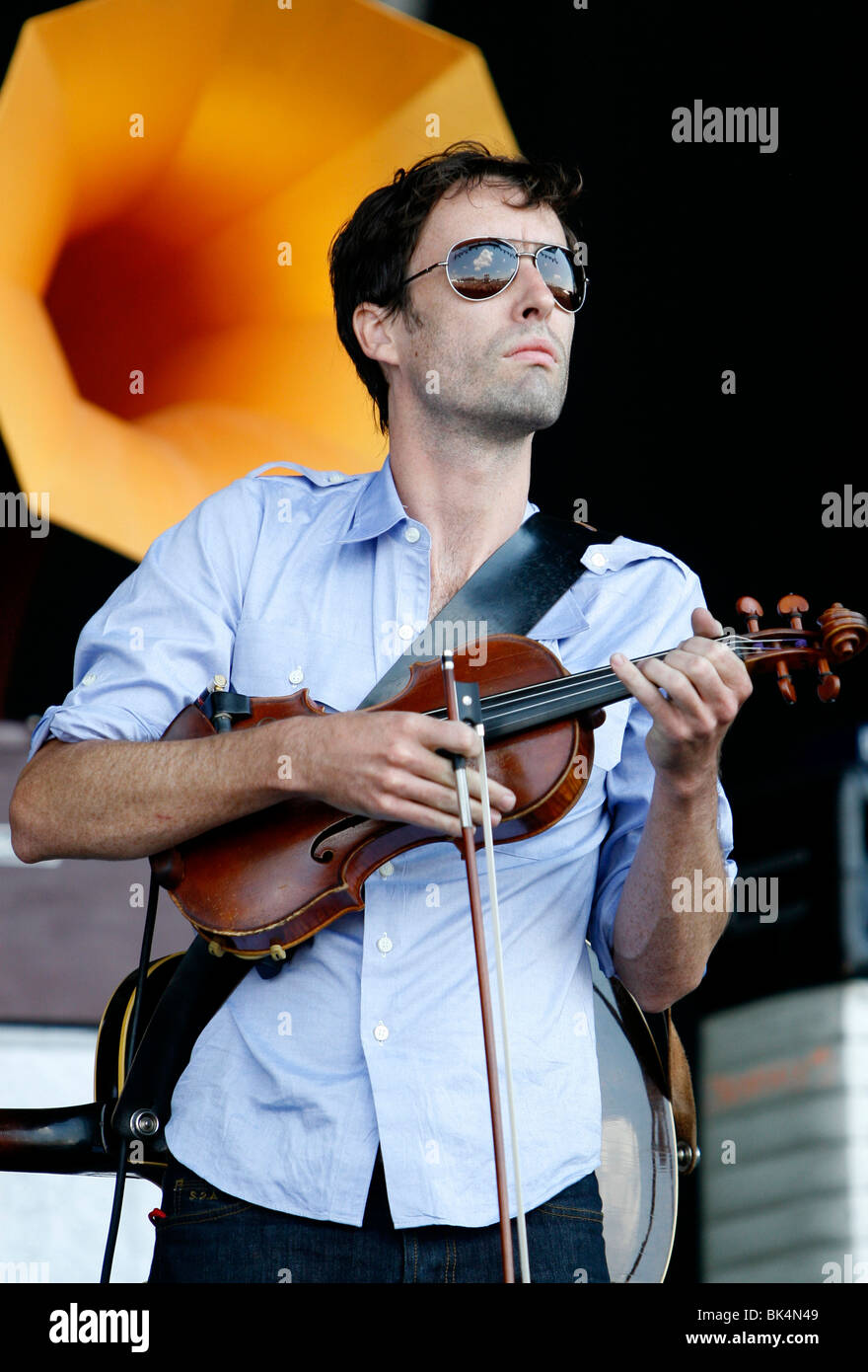 Andrew Bird performing in concert Stock Photo - Alamy