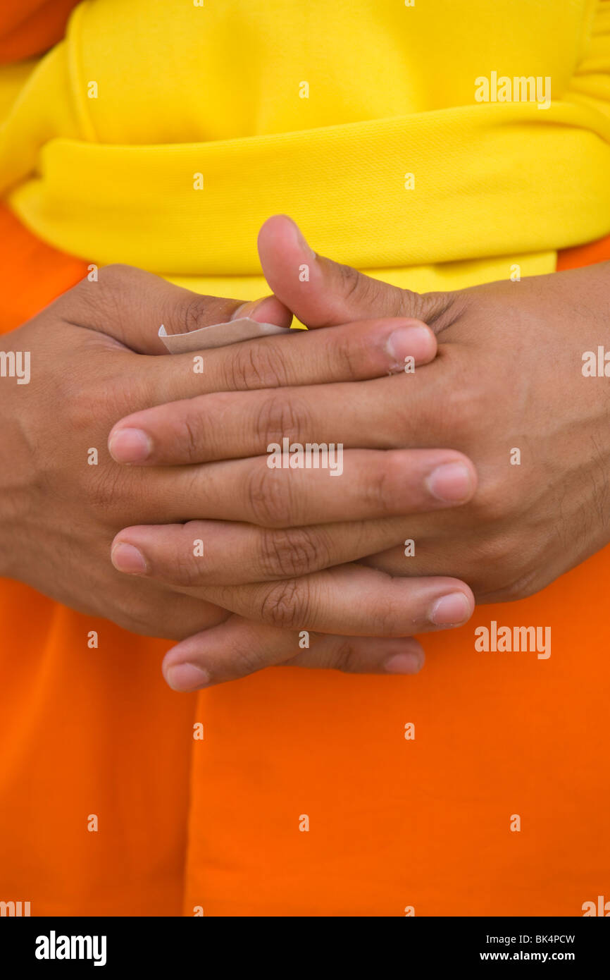Buddhist_hands hi-res stock photography and images - Alamy