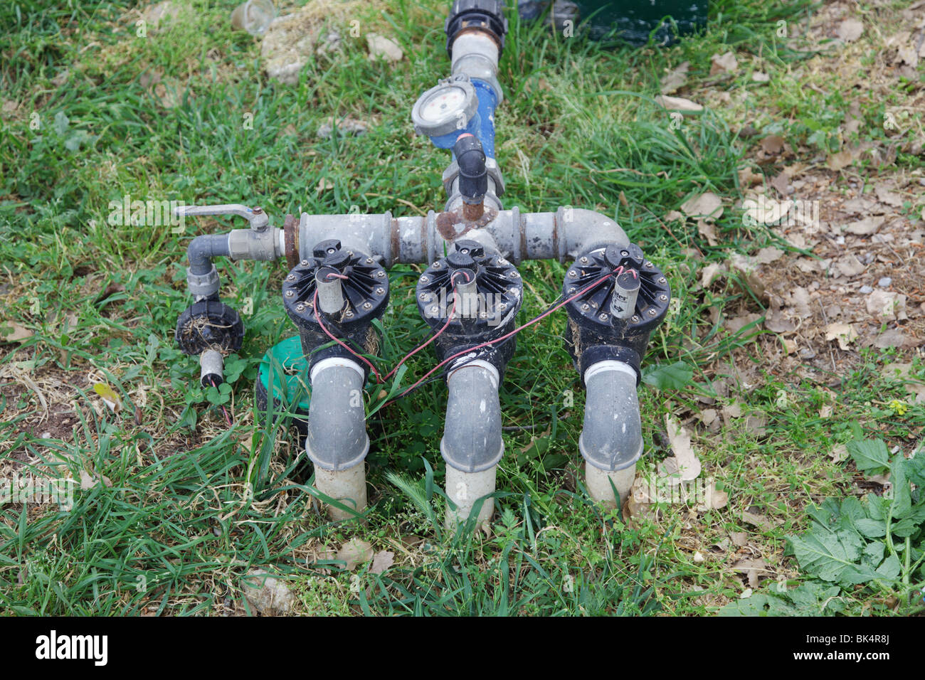 Sprinkler valves hi-res stock photography and images - Alamy
