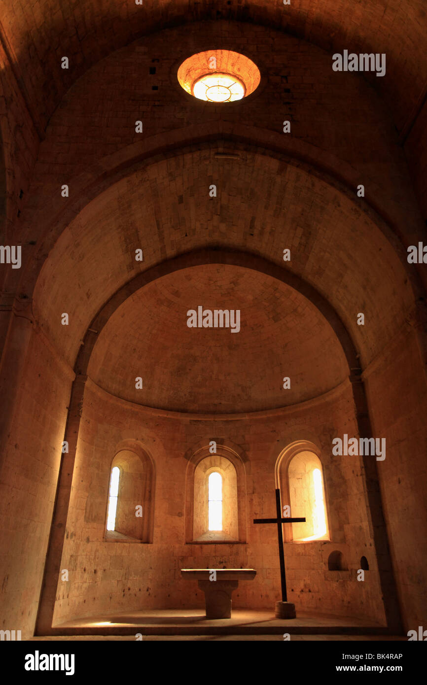 The Thoronet abbaye was built in the 12th century conserving the purest ...