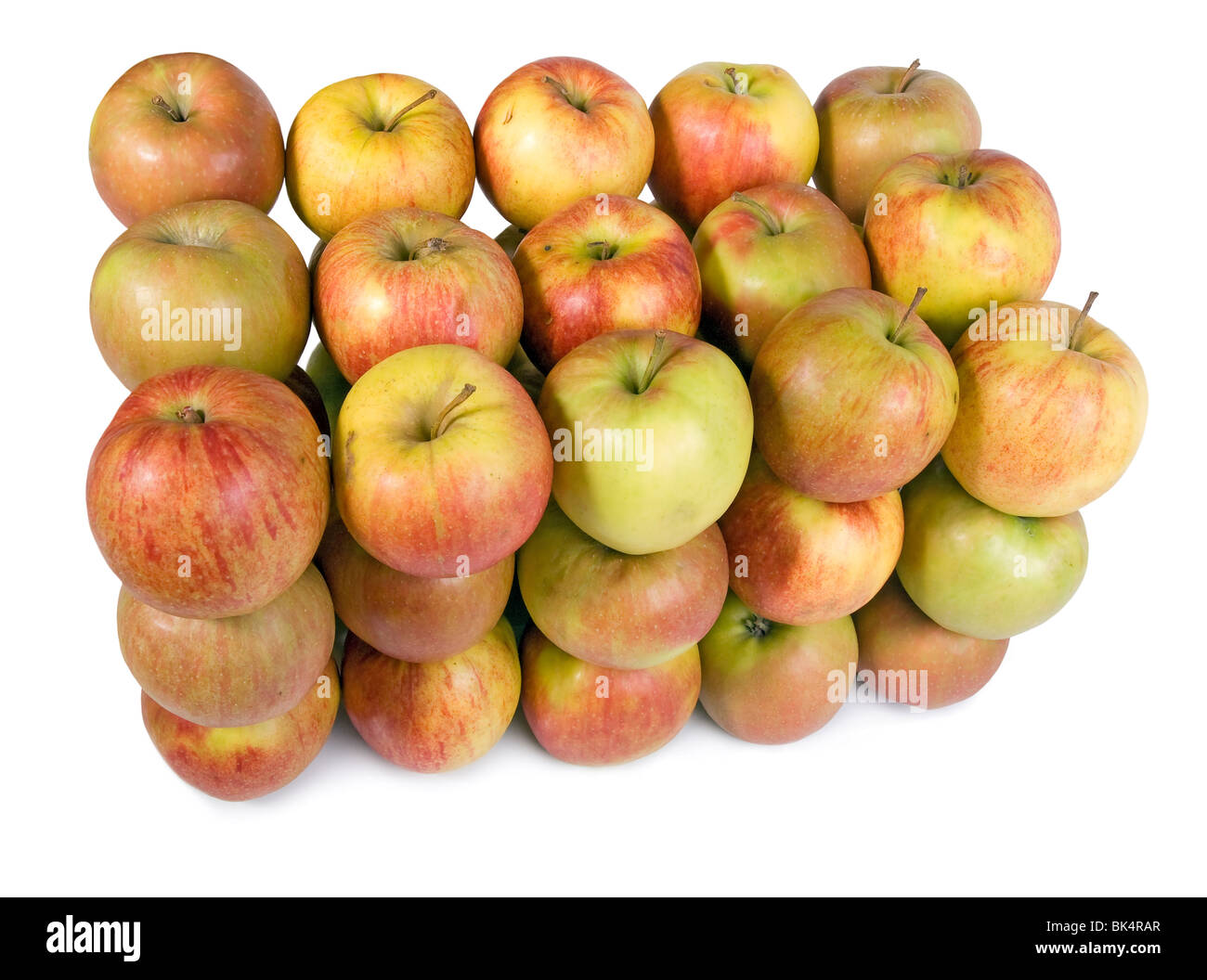 group of apples in a row Stock Photo - Alamy