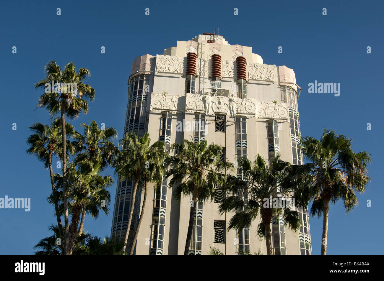 The Sunset Tower hotel on the Sunset strip in Los Angeles Stock Photo ...