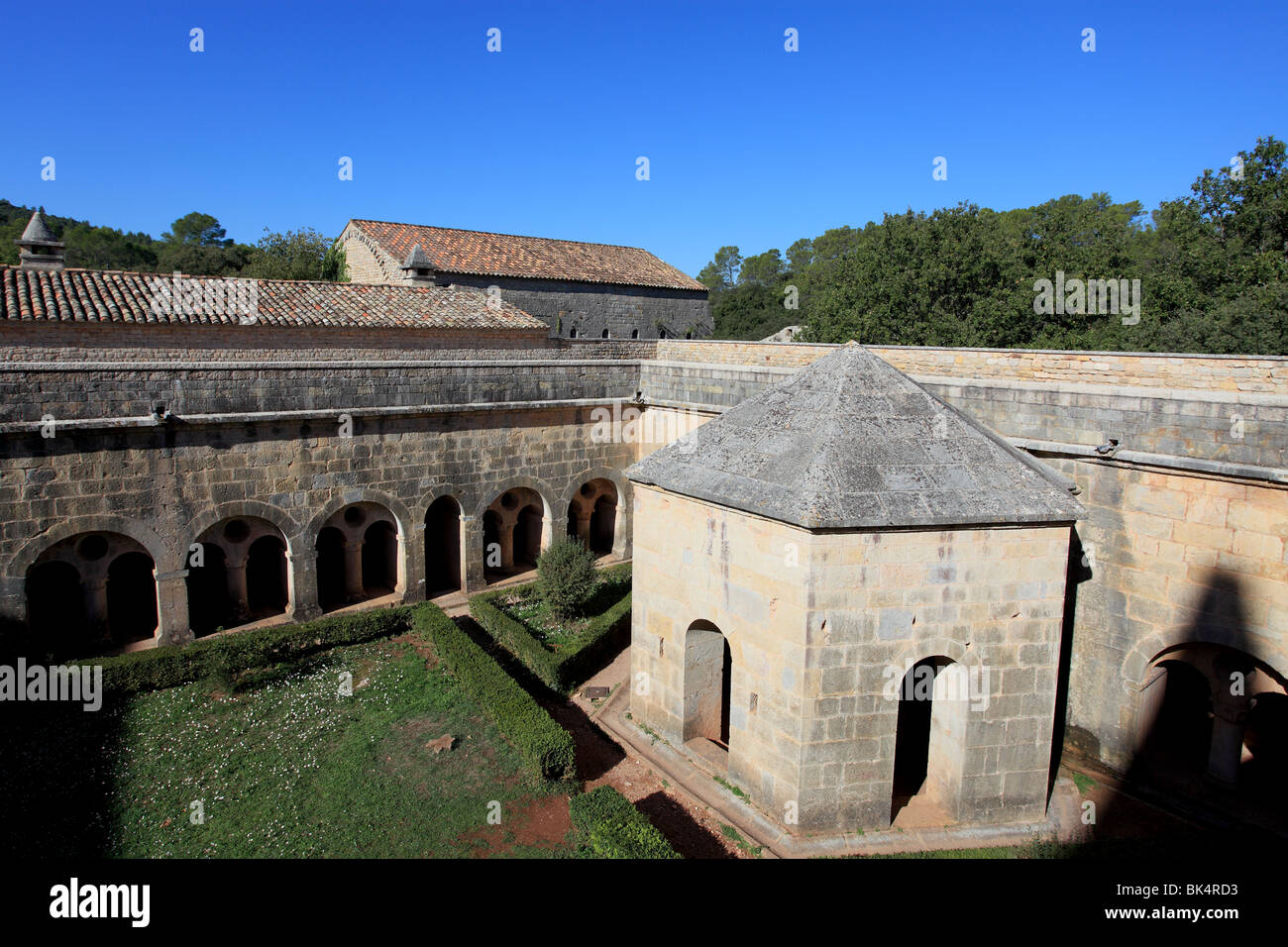 The Thoronet abbaye was built in the 12th century conserving the purest ...