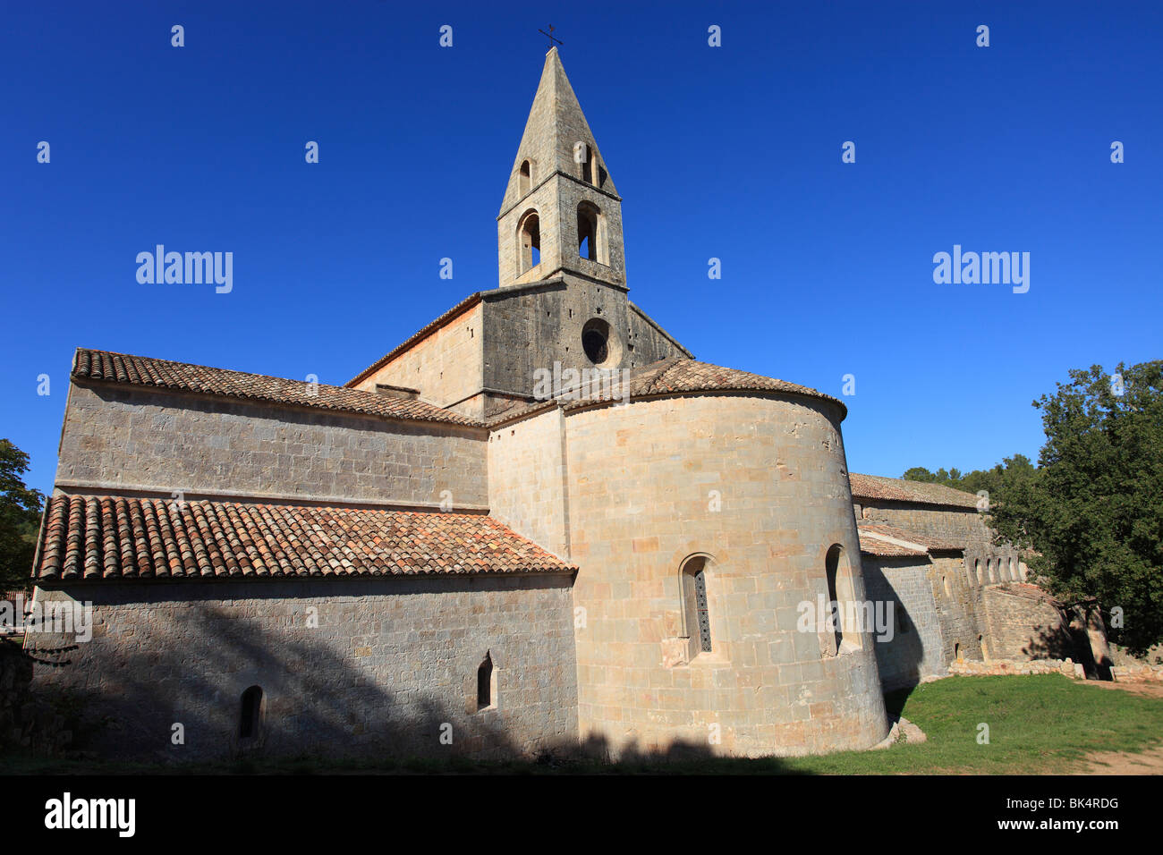 The Thoronet abbaye was built in the 12th century conserving the purest ...