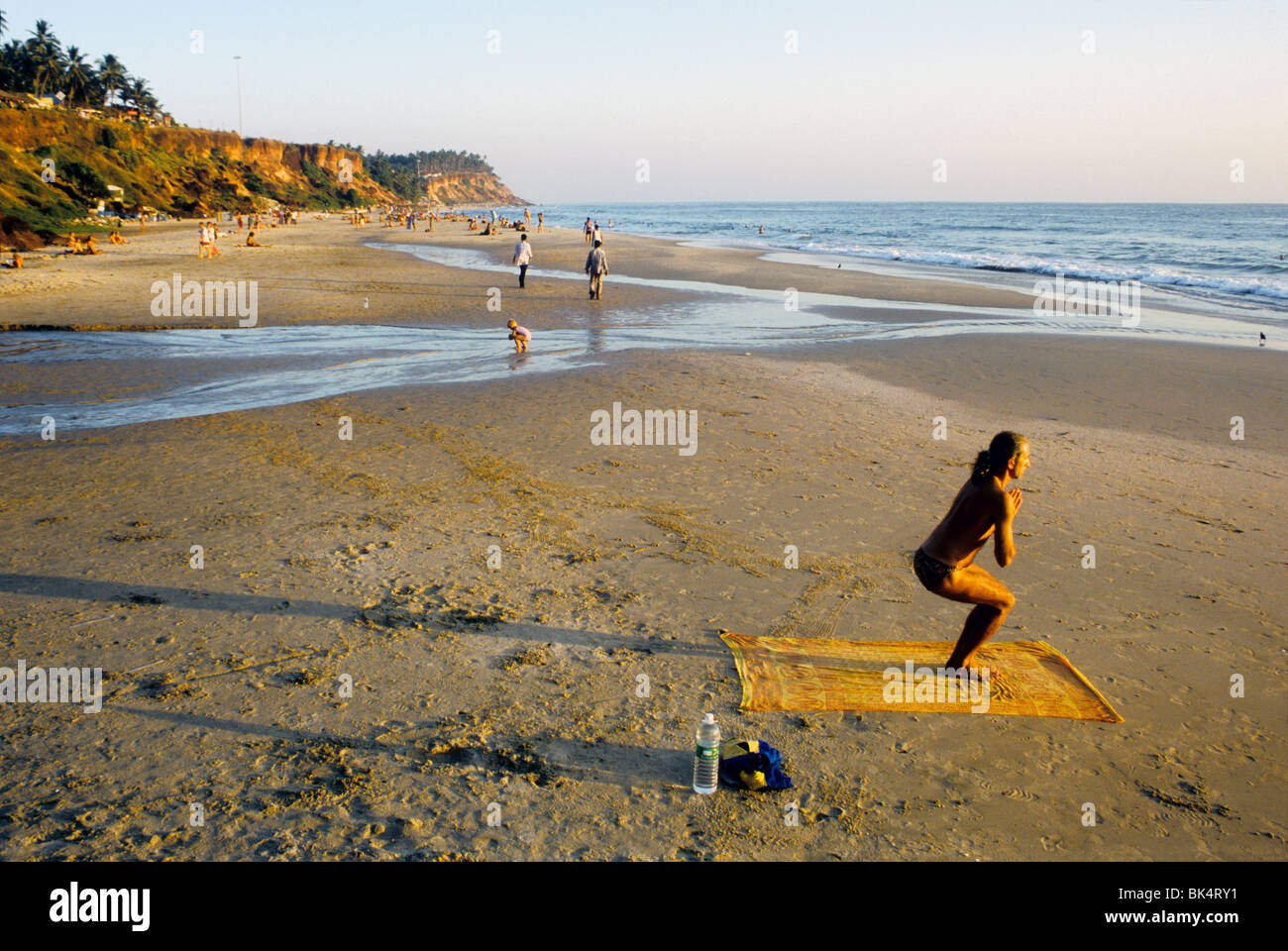 Varkala beach state of Kerala India asia Stock Photo - Alamy