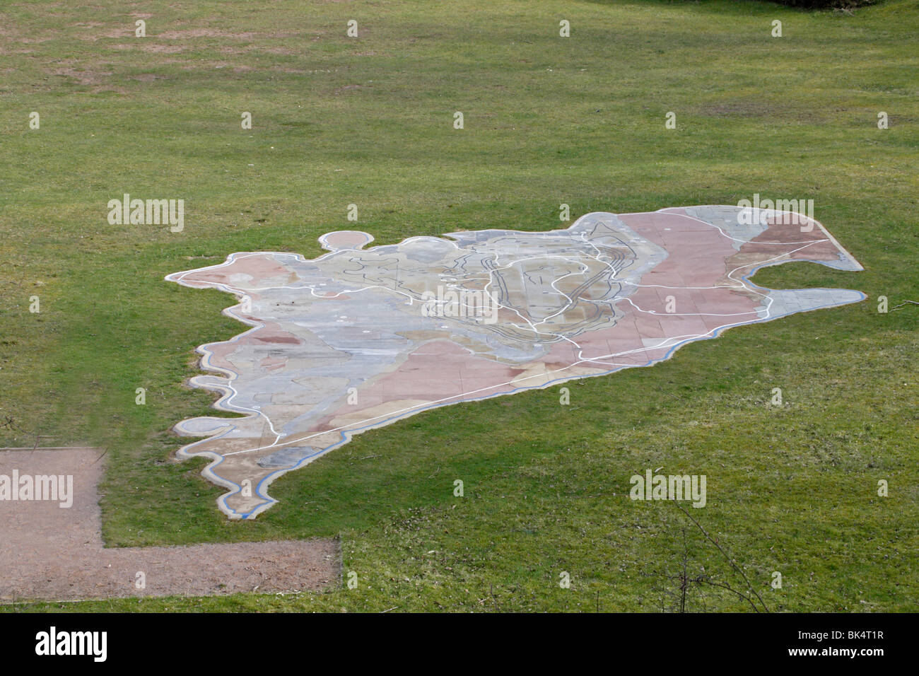 View of Geomap at New Fancy view Forest of Dean Stock Photo - Alamy