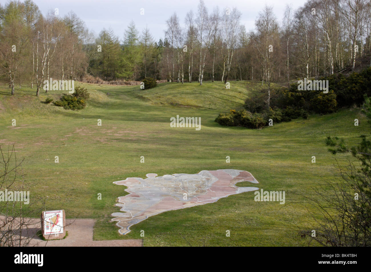 View of Geomap at New Fancy view Forest of Dean Stock Photo - Alamy