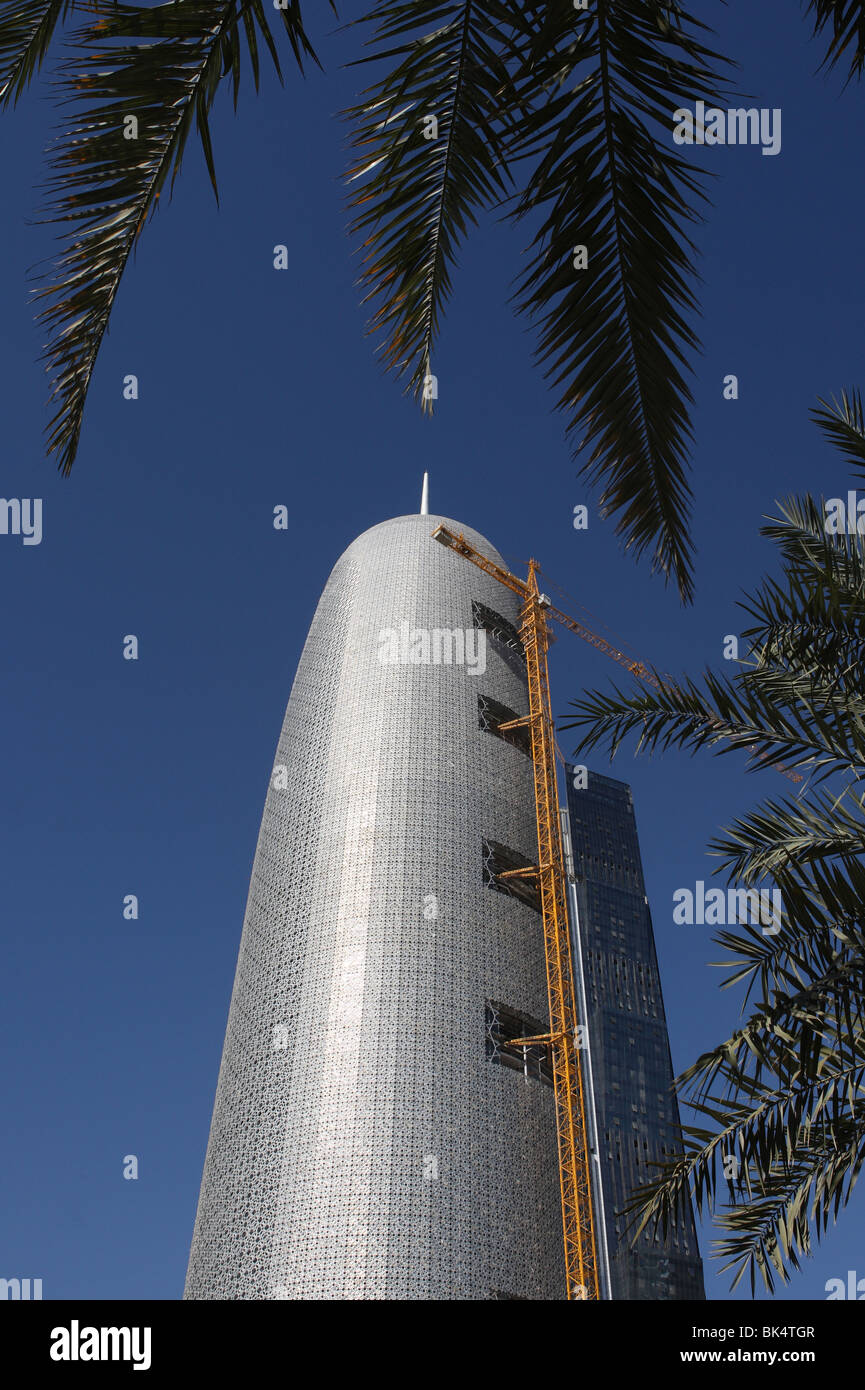 High rise building in Doha by the architect Jean Nouvel Stock Photo - Alamy