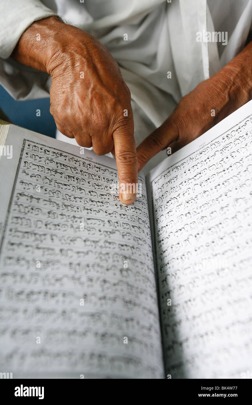 Koran reading, Bhaktapur, Nepal, Asia Stock Photo - Alamy