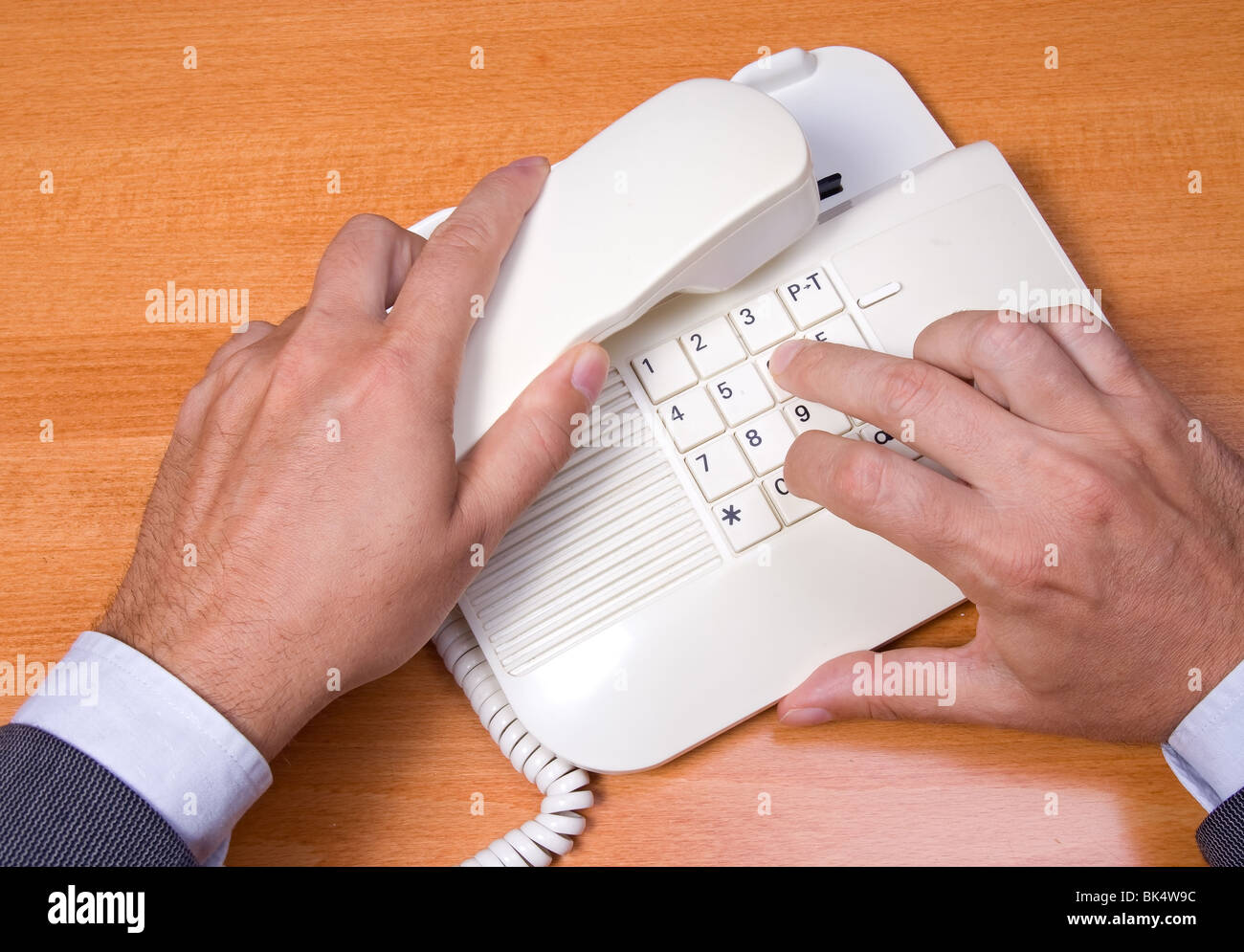 telephone receiver in hand Stock Photo - Alamy